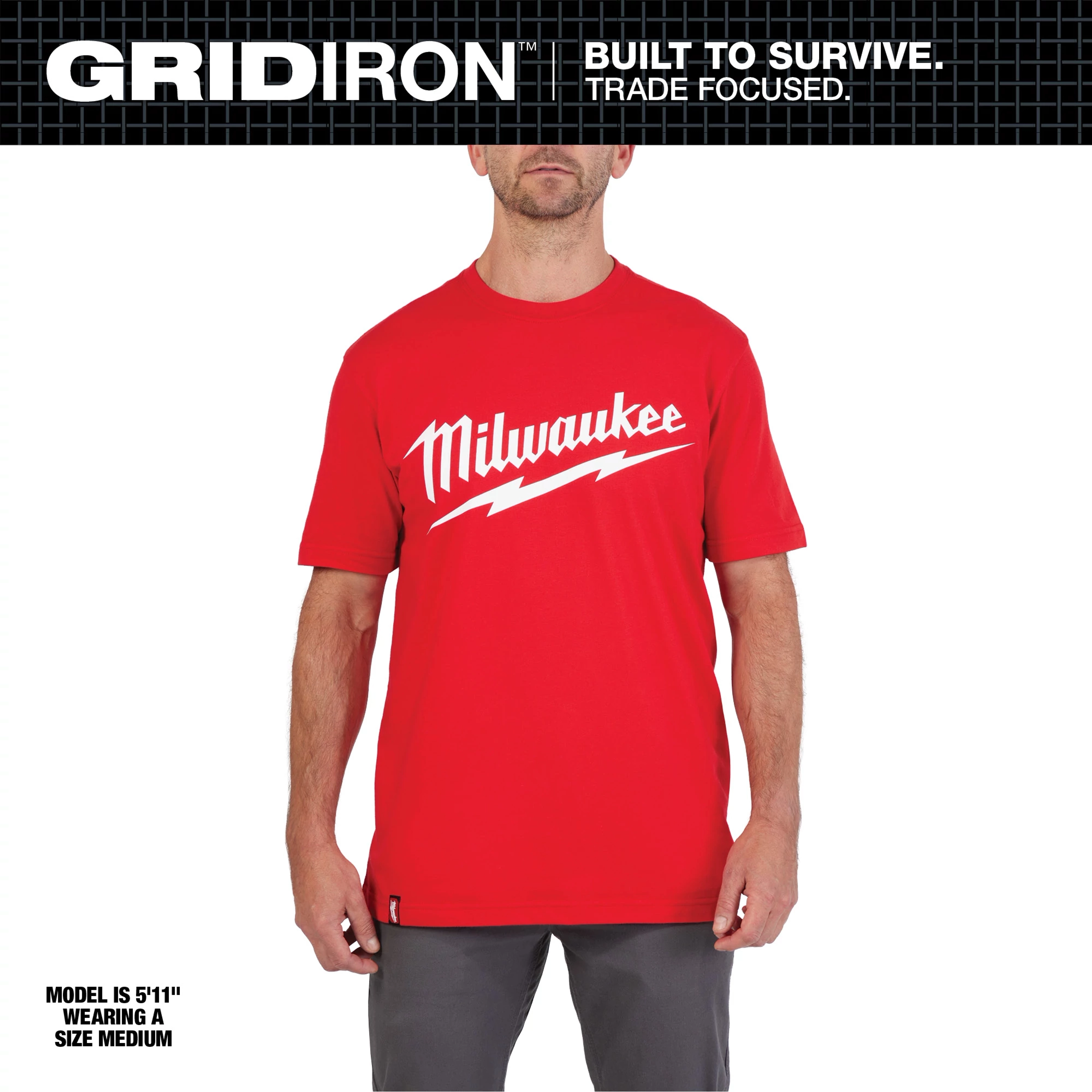 Heavy Duty T-Shirt - Short Sleeve Logo Red XL | Milwaukee Tool