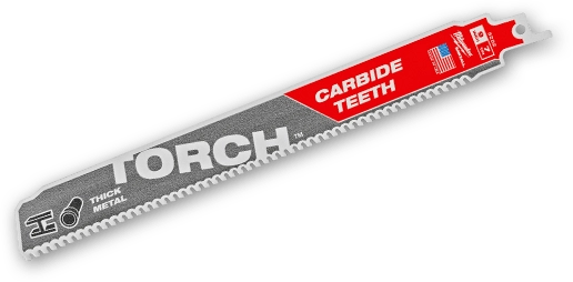 (3PK) 12" SAWZALL® TORCH™ Blades with Carbide Teeth | Milwaukee Tool