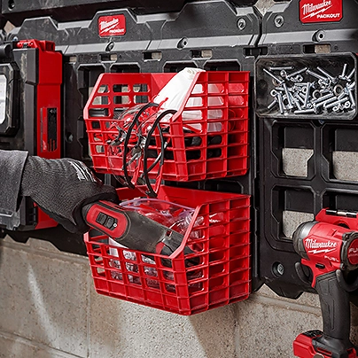 PACKOUT™ Compact Wall Mounted Tool Storage Basket | Milwaukee Tool