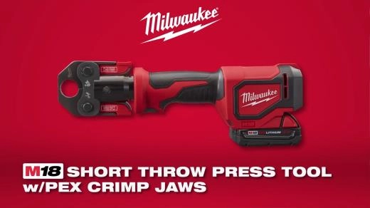 M18 Short Throw Press Tool w/ PEX Crimp Jaws Milwaukee Tool