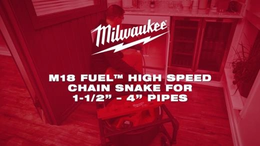 M18 FUEL™ High Speed Chain Snake for 1-1/2” – 4” Pipes | Milwaukee Tool