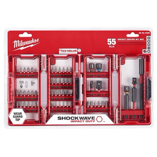 SHOCKWAVE 55PC Impact Driver Bit Set | Milwaukee Tool