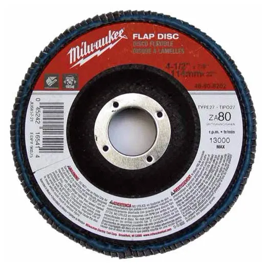 4-1/2" x 7/8" Flap Disc 36 Grit (Type 27 - Extra Thick)