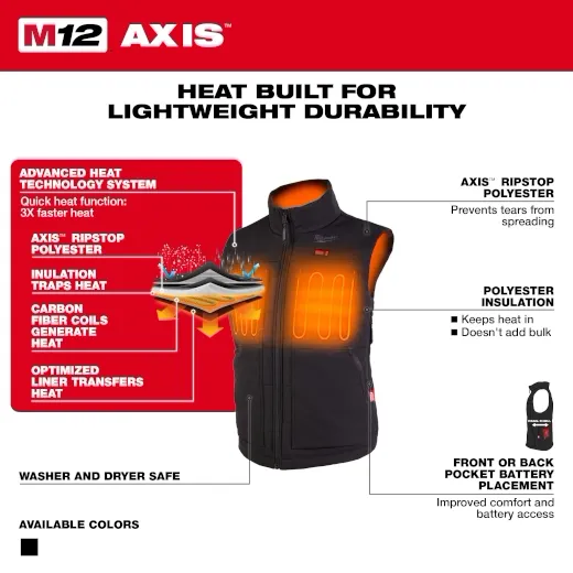 M12™ Women's Heated AXIS™ Vest | Milwaukee Tool