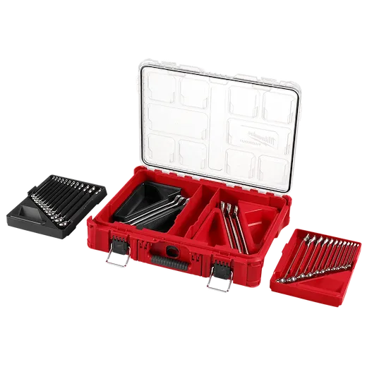 30PC Metric & SAE Combination Wrench Set w/ PACKOUT™ Organizer ...