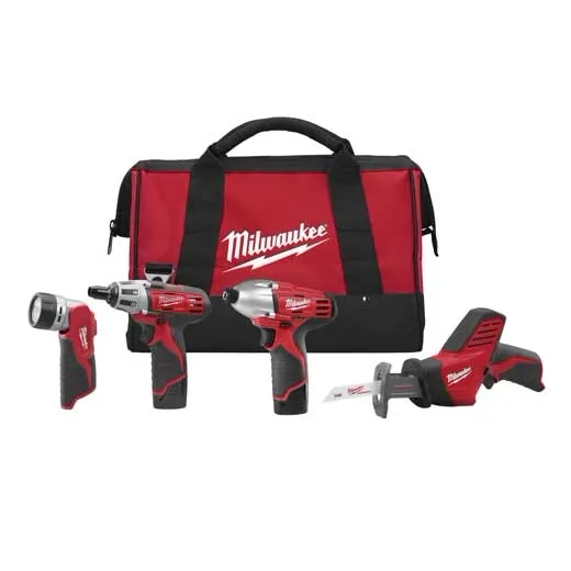 M12™ Cordless LITHIUM-ION 4 Tool Combo Kit