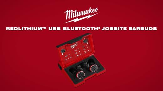 Bouchons d'oreille de chantier REDLITHIUMMC USB BluetoothMD | Milwaukee Tool