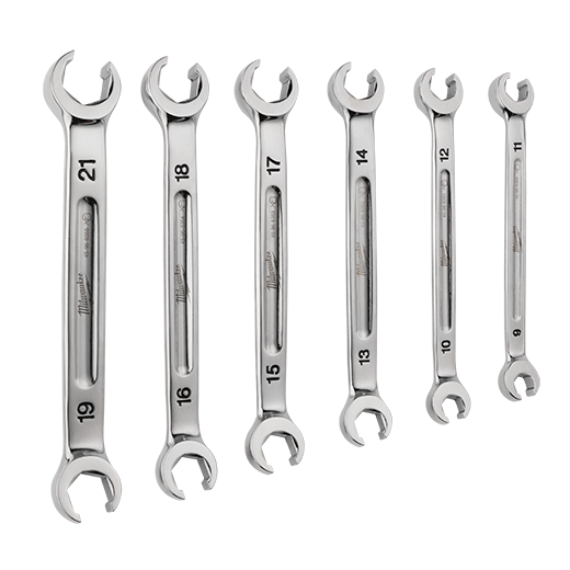 Jeu de clés polygonales ouvertes à double embout 6 morceaux - métrique ...