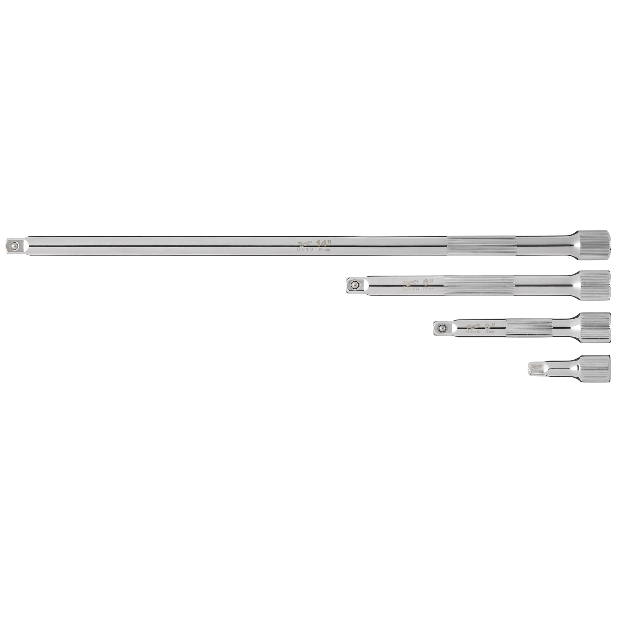 Jeu de rallonges à prise de 1/4 po 4 morceaux | Milwaukee Tool